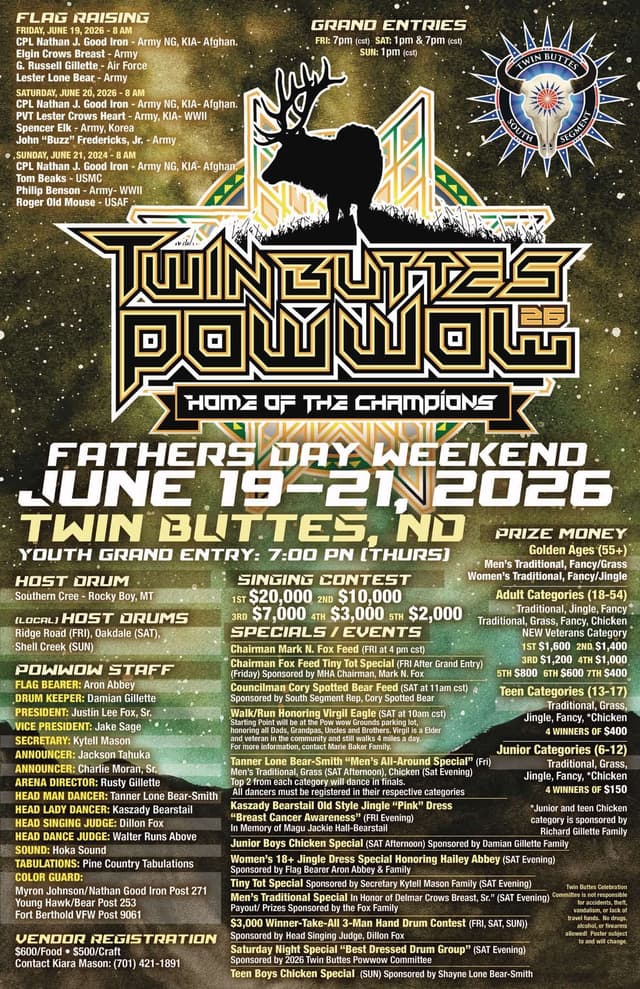Twin Buttes Powwow scheduled for Father’s Day weekend | Flyers Board