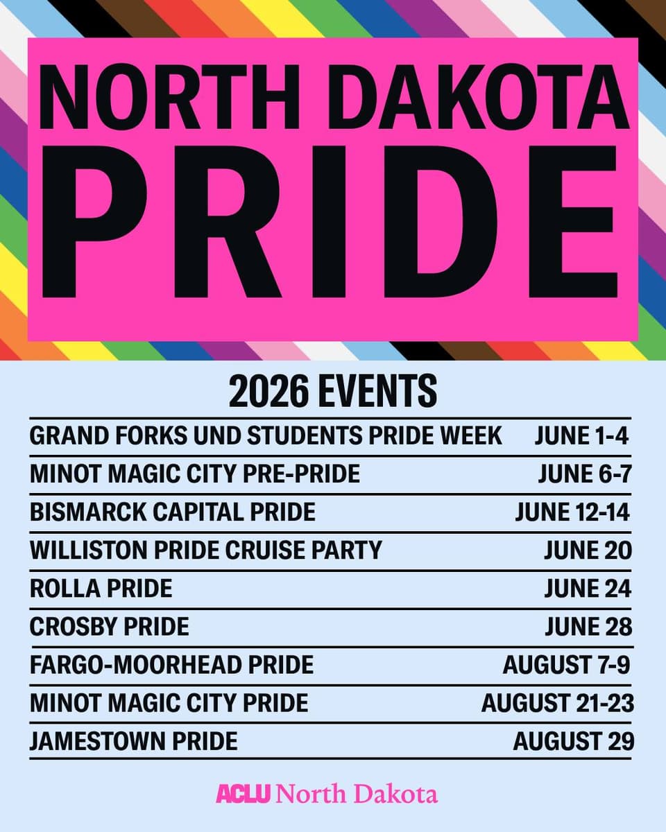 North Dakota Pride events scheduled across the state | Flyers Board ...