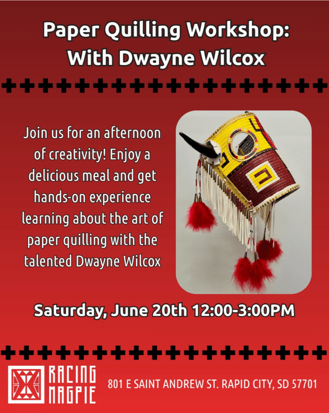 Racing Magpie to host paper quilling workshop with Dwayne Wilcox ...